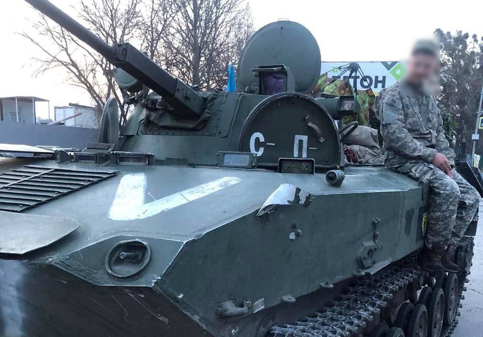 A trophy airborne combat vehicle with the letter V | National Museum of ...