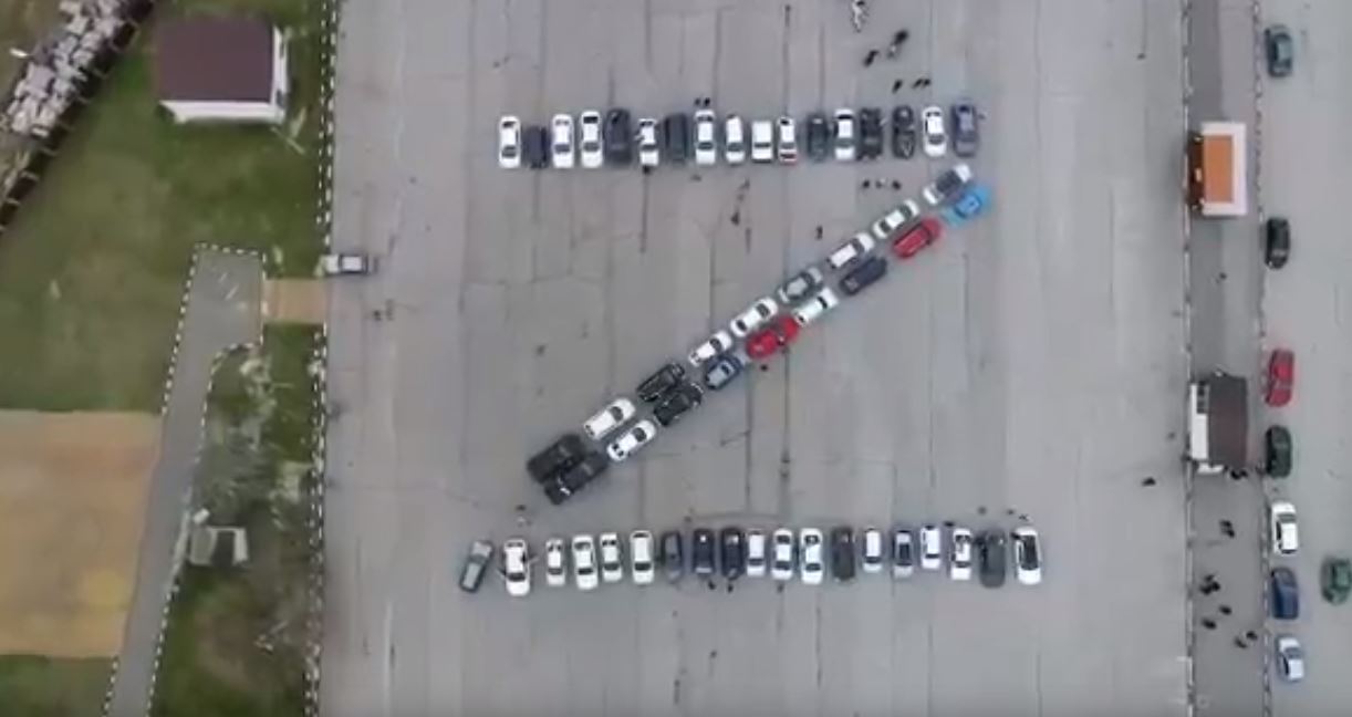 Action “For ours” and the letter Z from the car to Novorossiysk ...